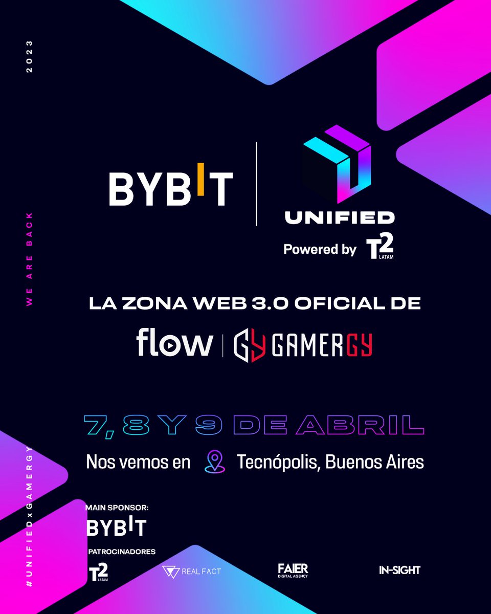 UNIFIED on Twitter: "#BybitUNIFIED powered by @T2LATAM llega a @GAMERGY_Arg 🔥 Junto a @Bybit ...