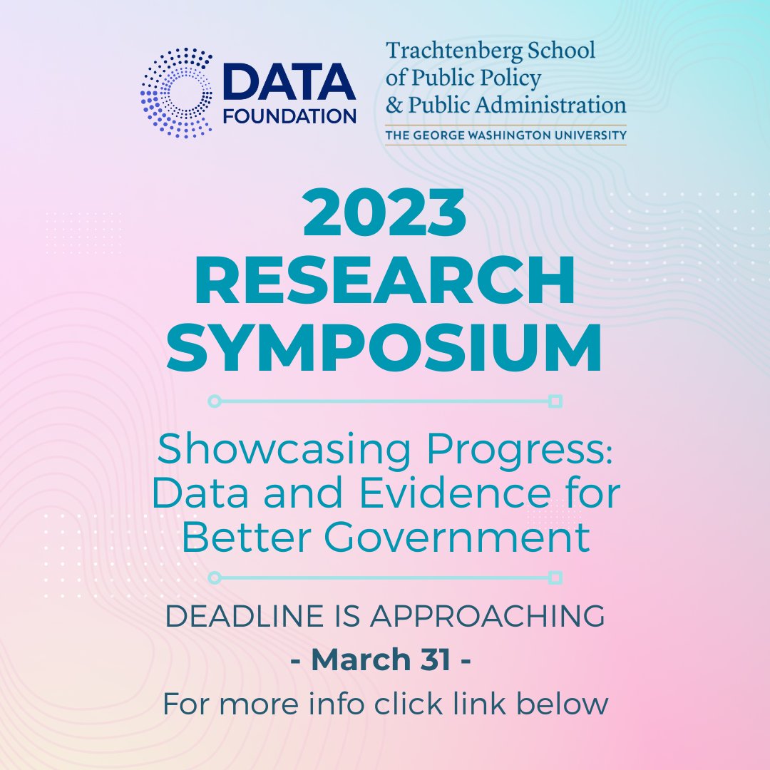 Data Foundation on Twitter: "1⃣ week left to submit for our 2023 ...