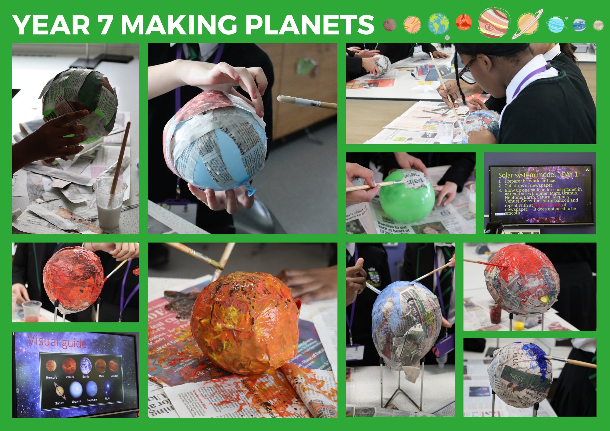 Paper Mache Planets Solar System