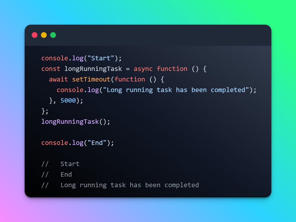 📢 A Complete Guide to Async and Await in JavaScript A Thead🧵 - Thread ...