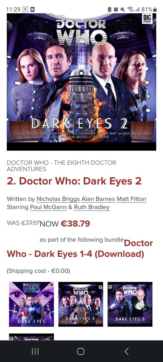 Doctor Who Dark Eyes 2