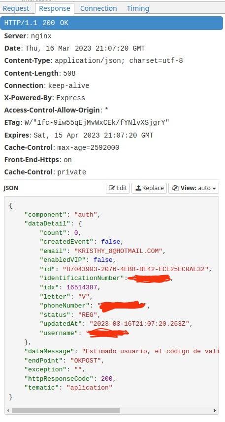 Jesus Lara on Twitter: "Nota curiosa: al autenticar, envían un objeto json bastante *completo ...