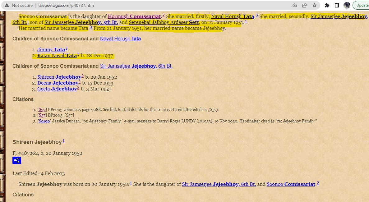 A Super Exclusive Thread. 1. Do you know Tata and other prominent Parsi ...