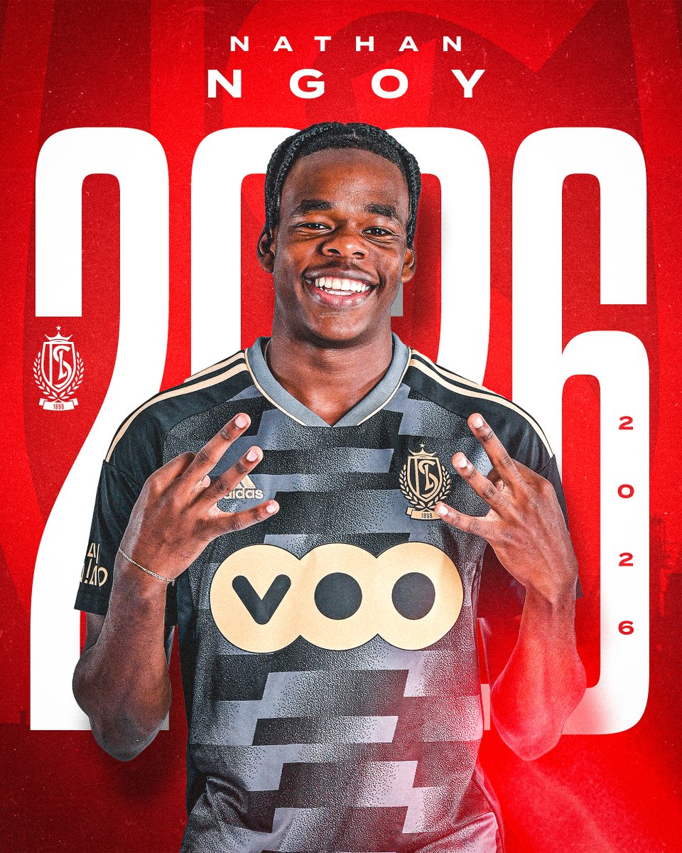Standard de Liège on Twitter: " NEWS | 𝗡𝗮𝘁𝗵𝗮𝗻 𝗡𝗴𝗼𝘆 prolonge chez les Rouches jusqu’en 2026 👉 ...