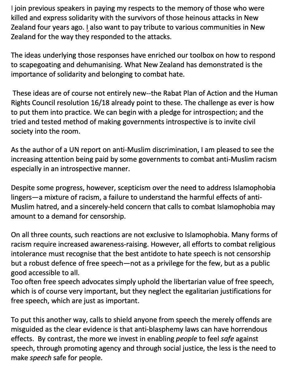 Ahmed Shaheed on Twitter: "Privileged to have addressed the OIC-led ...