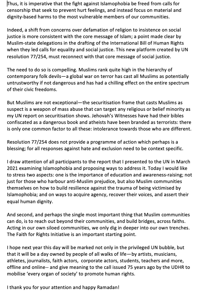 Ahmed Shaheed on Twitter: "Privileged to have addressed the OIC-led ...