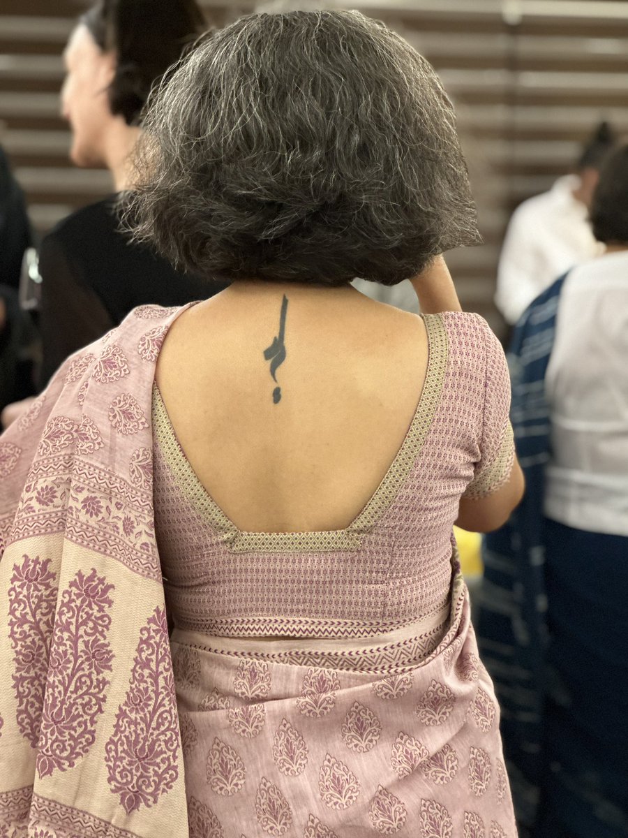mayank austen soofi on Twitter: "Her Cool Sari—from Mom Sakina Begum, and Her Tattoo—What Does ...