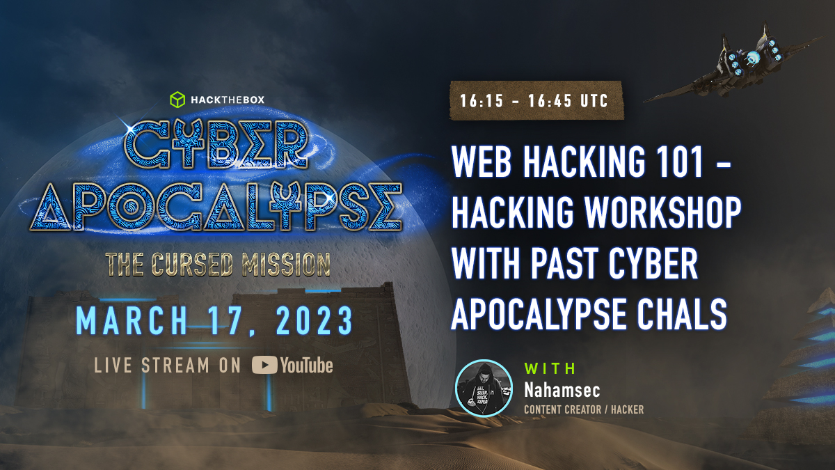 Hack The Box on Twitter: "So who's next? 🥁🥁🥁 @NahamSec is coming strong to teach you a special ...