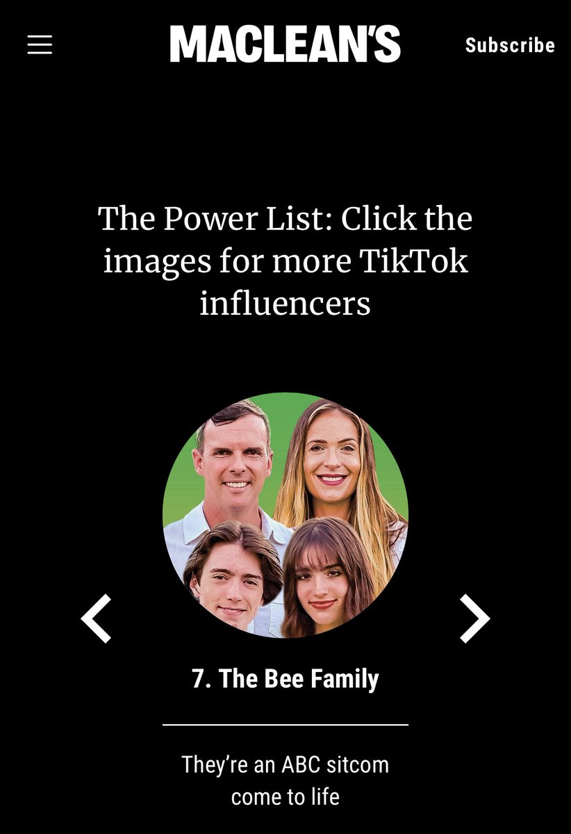 Eh Bee Family on Twitter: "We were named in @macleans Magazine’s Power List of 2023 alongside ...