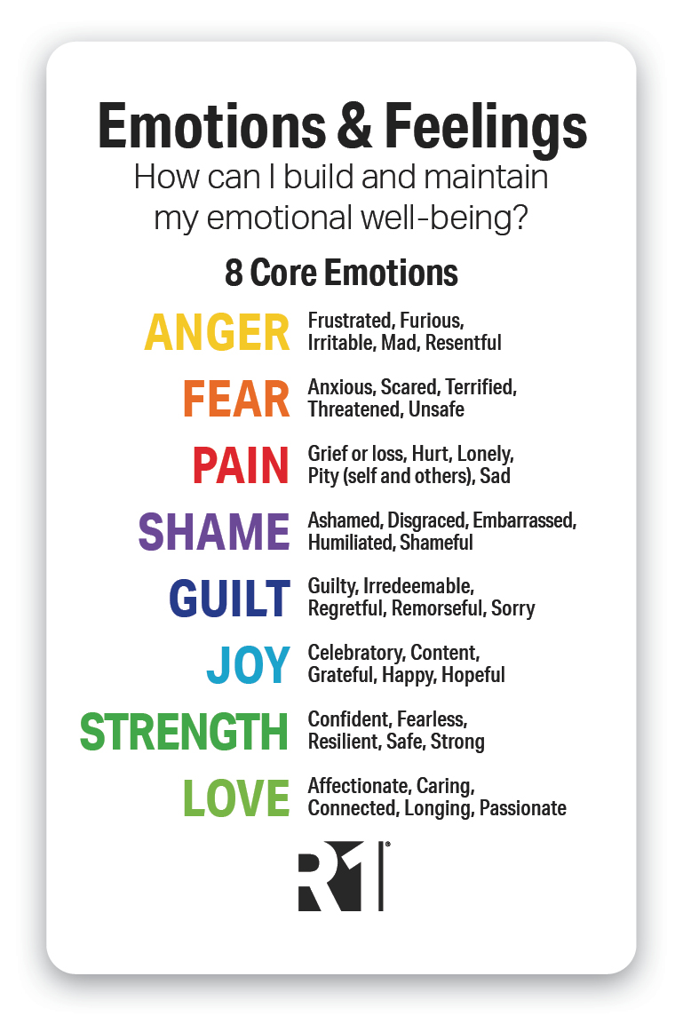 List Of Emotions And Their Opposites