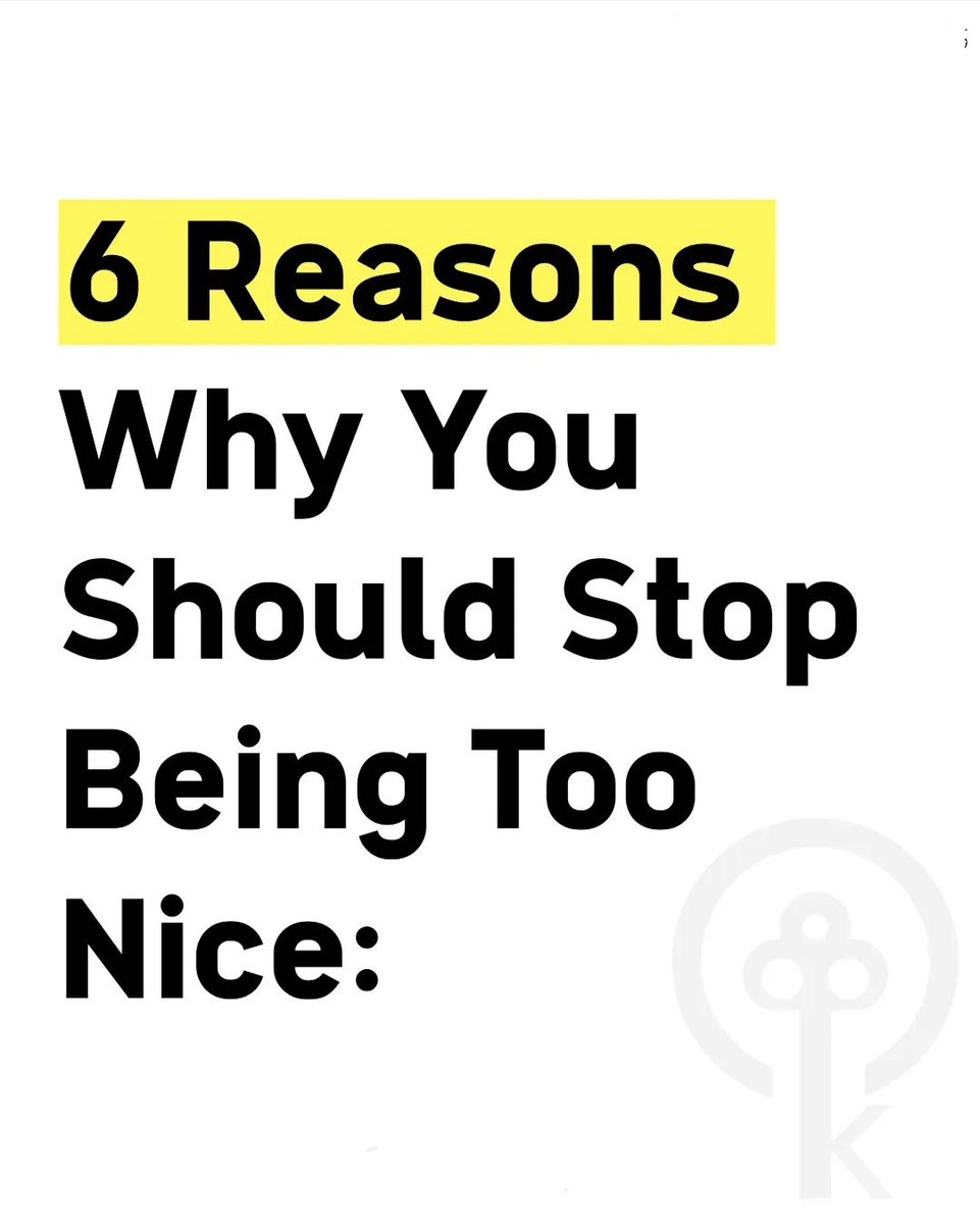 6 Reasons Why You Should Stop Being Too Nice: - المسلسل من The Sigma ...