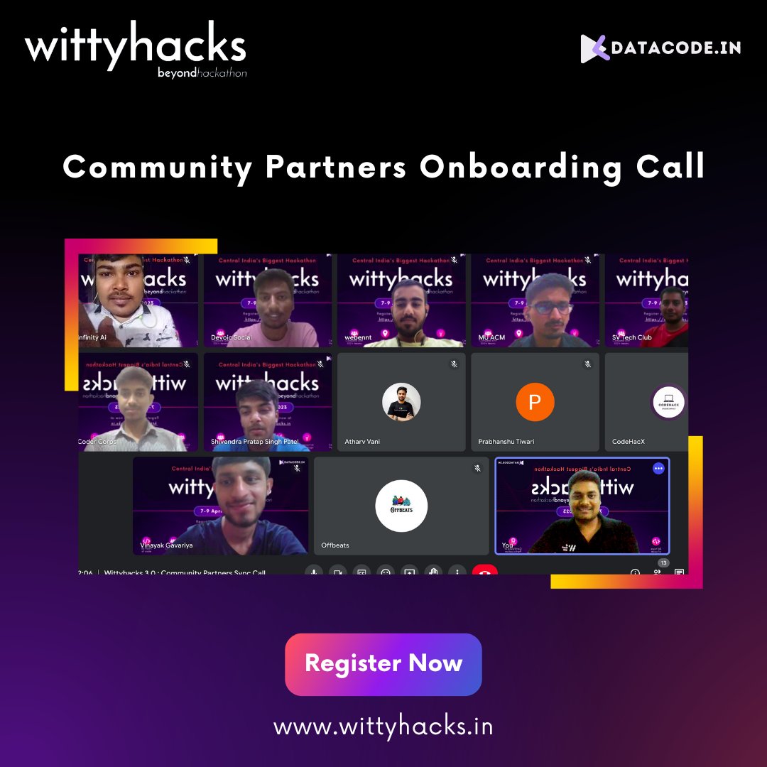 Datacode.in on Twitter: "We are thrilled to announce the onboarding of new Community Partners ...