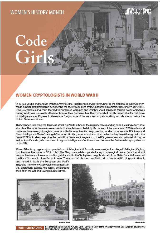 NCSC on Twitter: "#WomensHistoryMonth: A storied group of women who ...