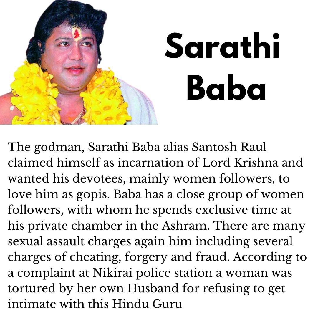 Some example of Rapists who justified their acts using Krishna's Raas ...