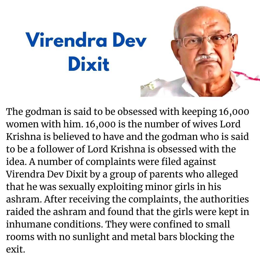 Some example of Rapists who justified their acts using Krishna's Raas leela Thread 🧵 - Thread ...