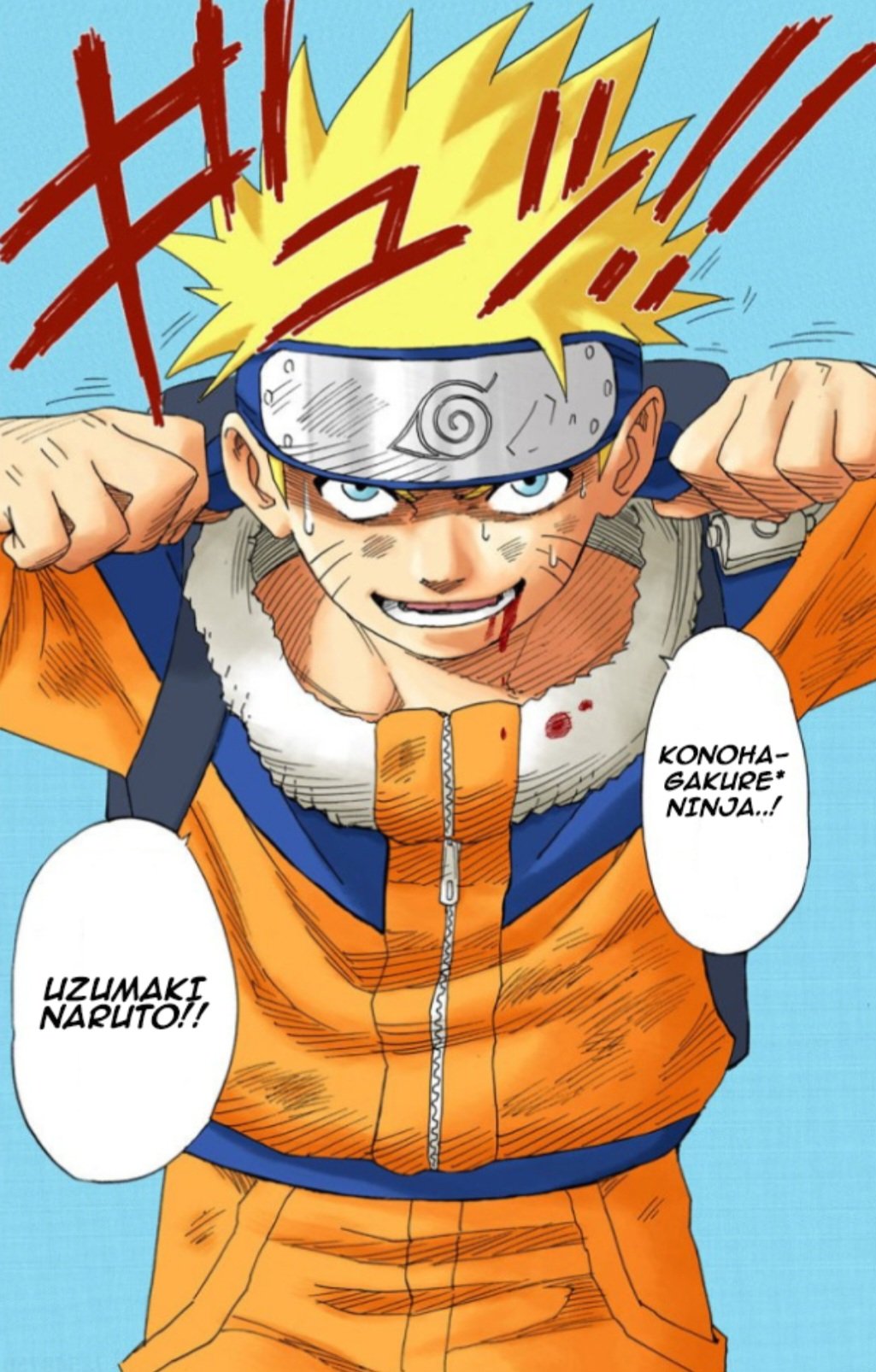 Naruto Uzumaki Manga Color