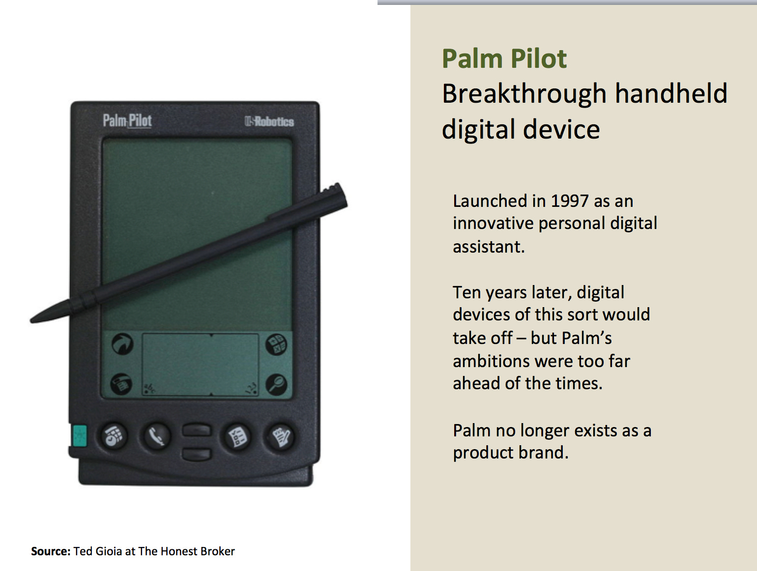 Handheld Palm Pilot