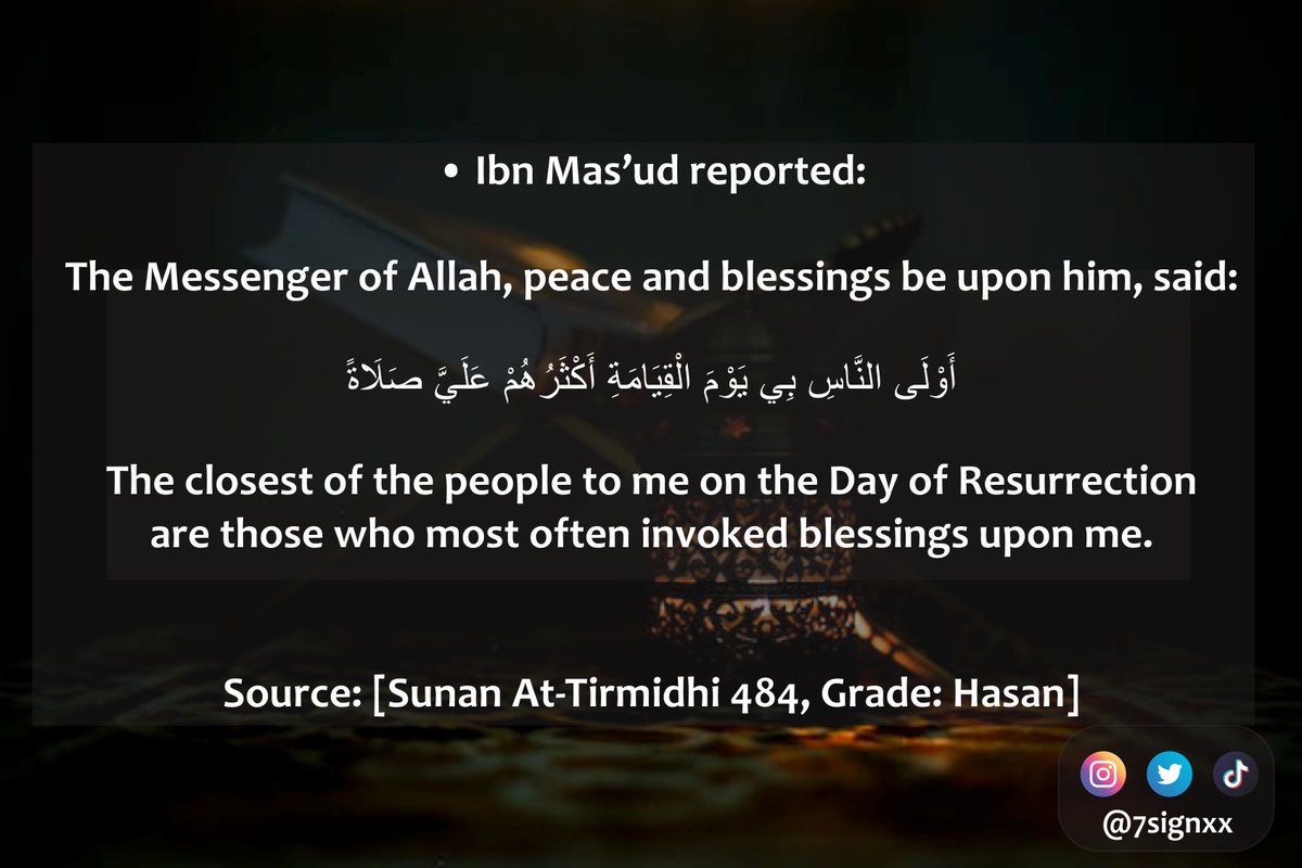 Sending Salat And Durood Upon The Prophet ﷺ THREAD - Thread from Idris @7signxx - Rattibha