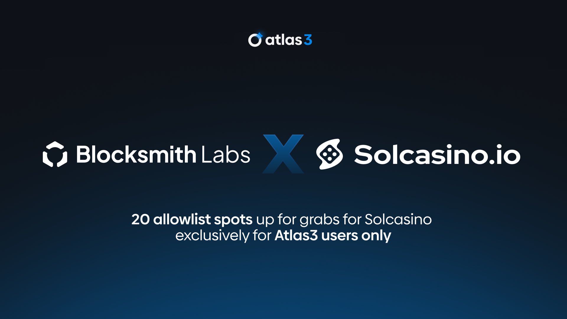 Blocksmith Labs on Twitter: "Exclusive giveaway for all Atlas3 users is now live in ...