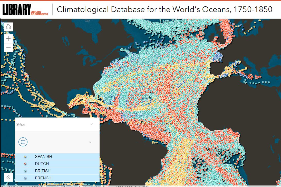 LOCMaps on Twitter: "Explore detailed logbook information for individual sailing ships as they ...
