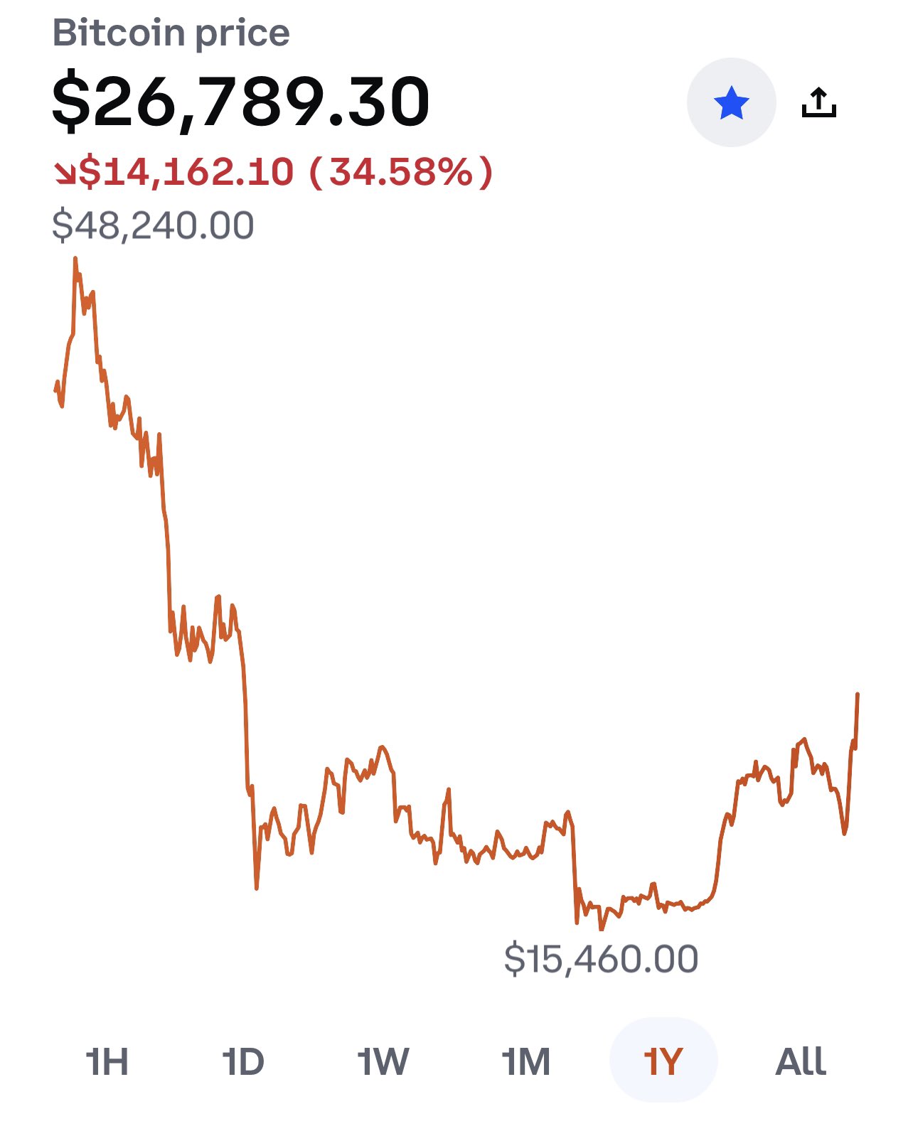Chris Phipps on Twitter: "@BrutalBTC @PeterSchiff @CNBC How’s bitcoin over the past 12 months ...