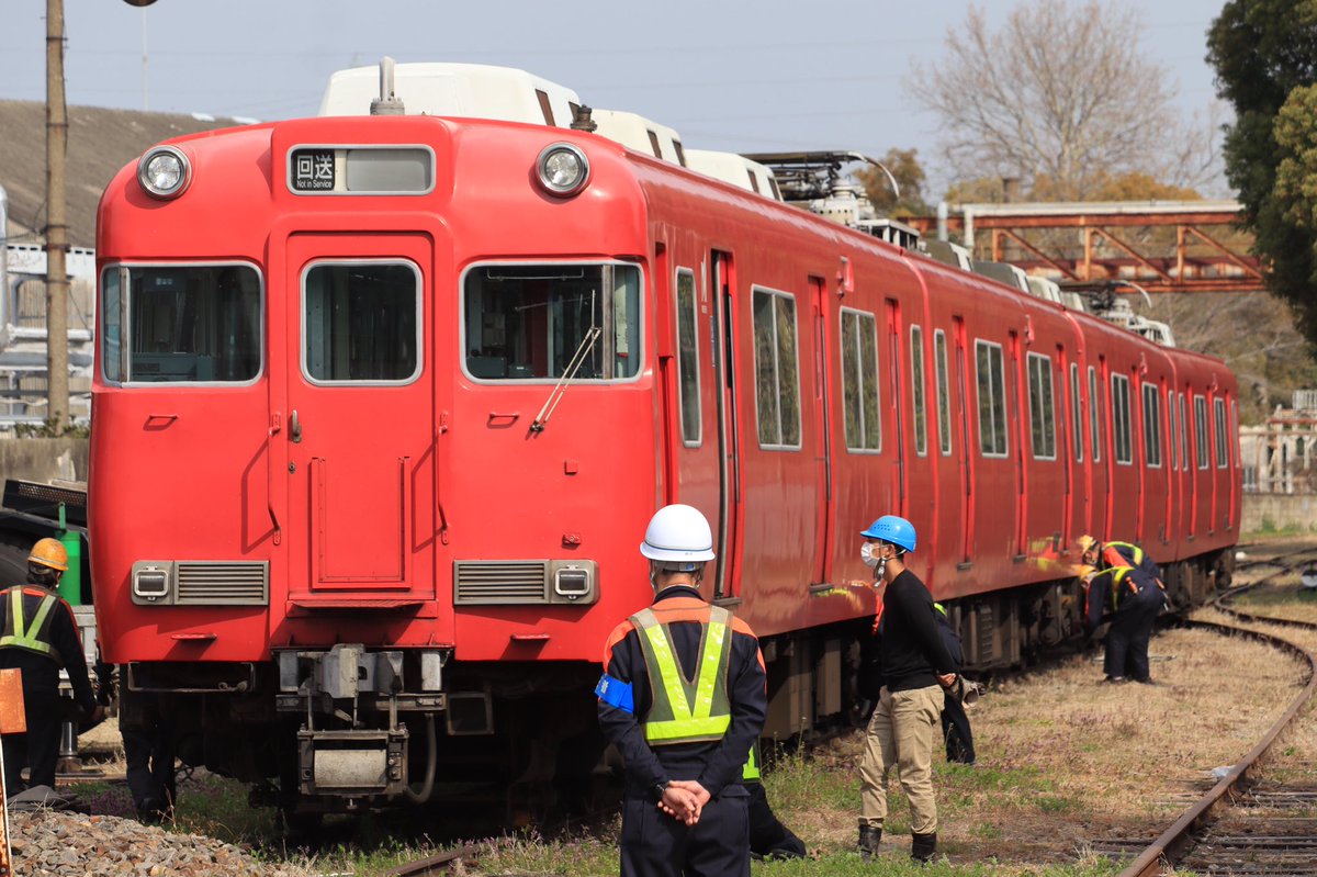 よしき on Twitter: "2023.3.17 6002F廃車回送 とうとう三河ワンマンも廃車に…。 46年間お疲れ様でした！"