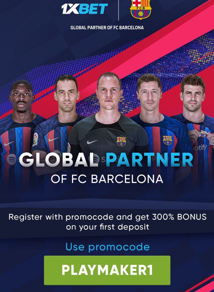 PlayMaker_Tips on Twitter: "REGISTER FOR 1XBET PROMO CODE 👉 PlayMaker1 Click on Here to Register ...