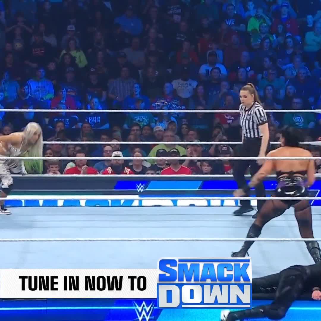 WWE on Twitter: "TOWER OF DOOM! 🤯 @RheaRipley_WWE is UNSTOPPABLE! @DomMysterio35 @EscobarWWE ...