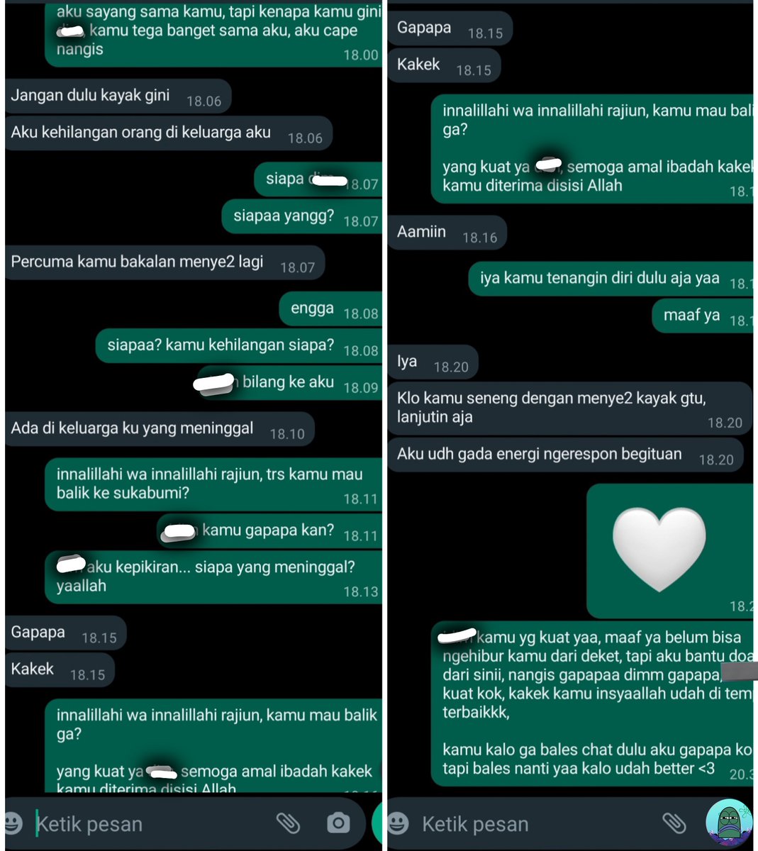 Tanyarl 💚 on Twitter: "aku berantem ama dia, dua hari ini dia cuek bgt aku nangis dan cape terus ...