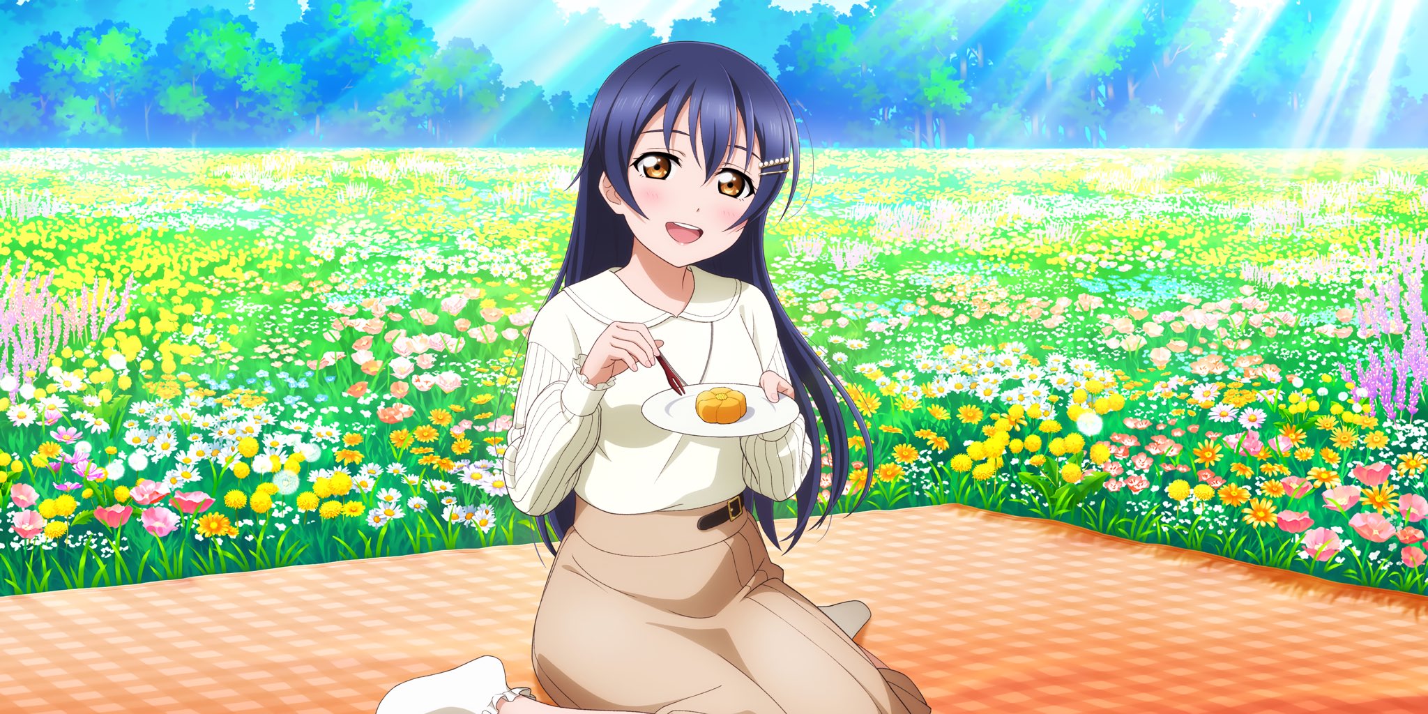 Love Live! 🌼 Idol Story 🎀 on Twitter: "🆕 SR Sonoda Umi (Elegant) (SP) 「Now, dig in. / HEART to ...