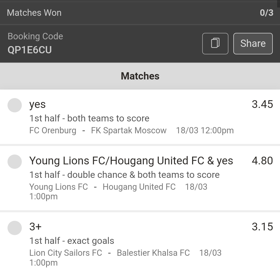 Betting Guru on Twitter: "TOP BETS OF THE DAY https://odibets.com/share/QP1E6CU >> 300+ odds ...