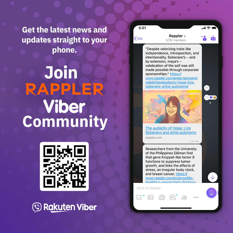 Rappler on Twitter: "Rappler is on Viber! Join our Viber Community by scanning the QR code or by ...