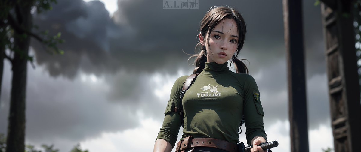 AI画社 on Twitter: "Lara's Adventure (part 29) in 2.5D world. Strongly recommend clicking on the ...