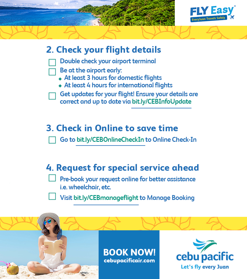 Cebu Pacific Air on Twitter: "One good way to Fly Easy is to be prepared! Here’s a checklist to ...