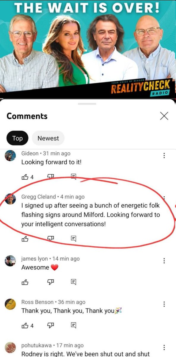 REALITY CHECK RADIO on Twitter: "Great work with the signs everyone!!"