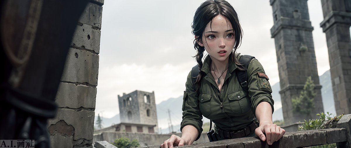 AI画社 on Twitter: "Lara's Adventure (part 39) in 2.5D world. Strongly recommend clicking on the ...