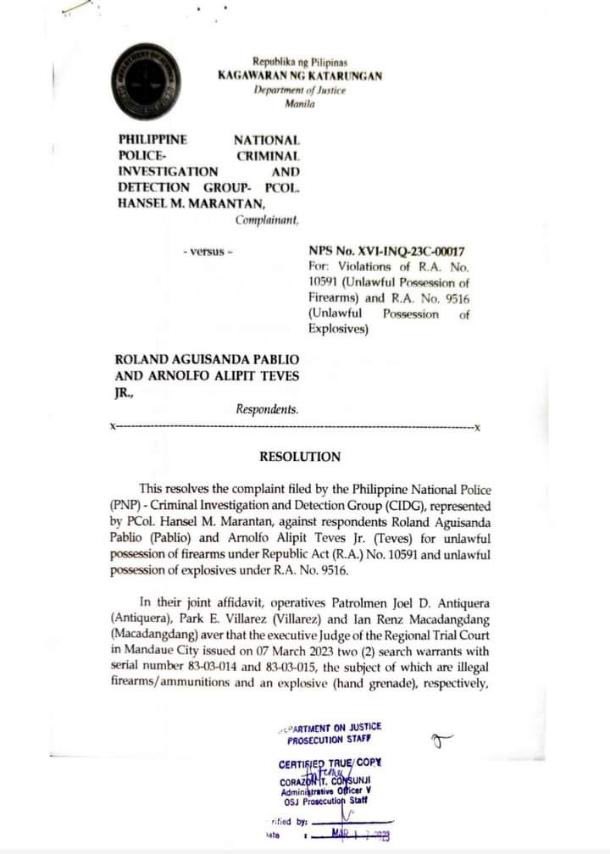 Philippine News Agency on Twitter: "BREAKING: The Department of Justice (DOJ) dismisses the ...