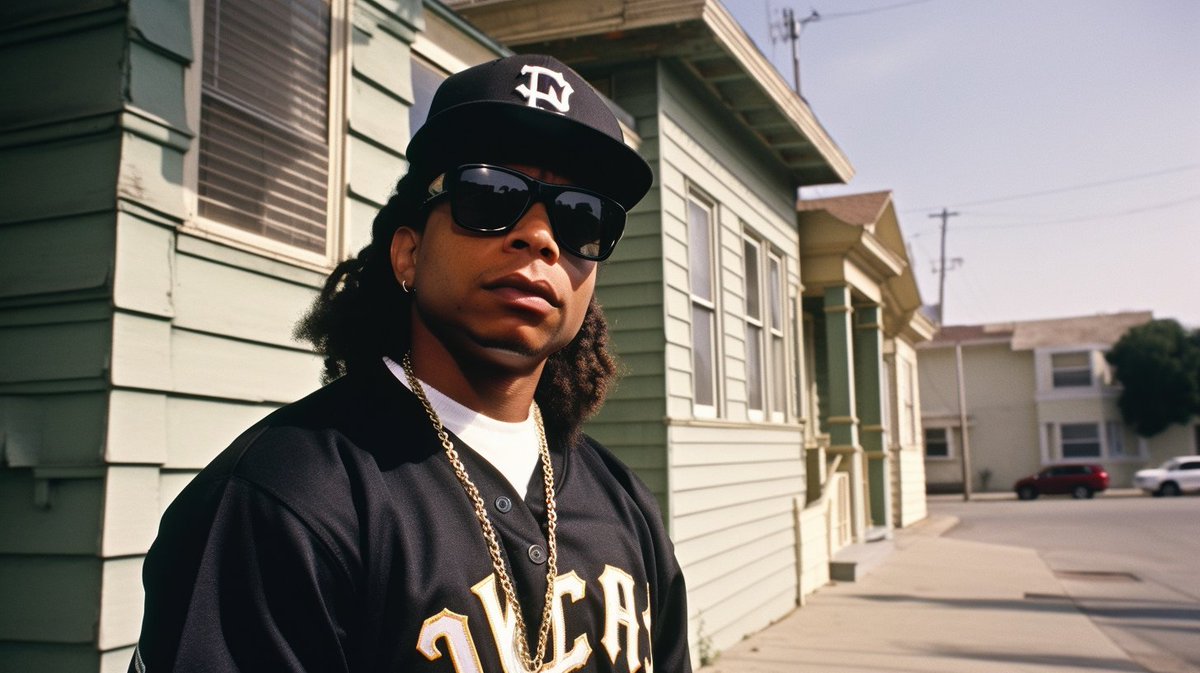 Some 90's west coast hip-hop street photography imagined in Midjourney ...