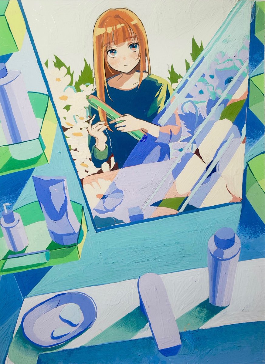 「朝アクリルガッシュ 」そちらのイラスト