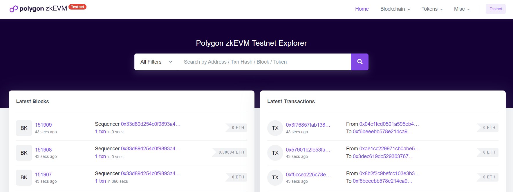 Etherscan On Twitter We Are Polygonzkevm Bound Excited To Bring The Etherscan Block Explorer