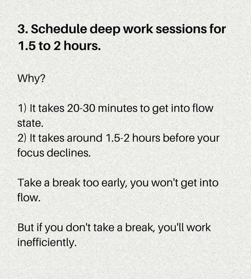 How To Finish More Work In 2 Hours Than 95% Of People Do In 2 Weeks: //Thread// - Thread from ...