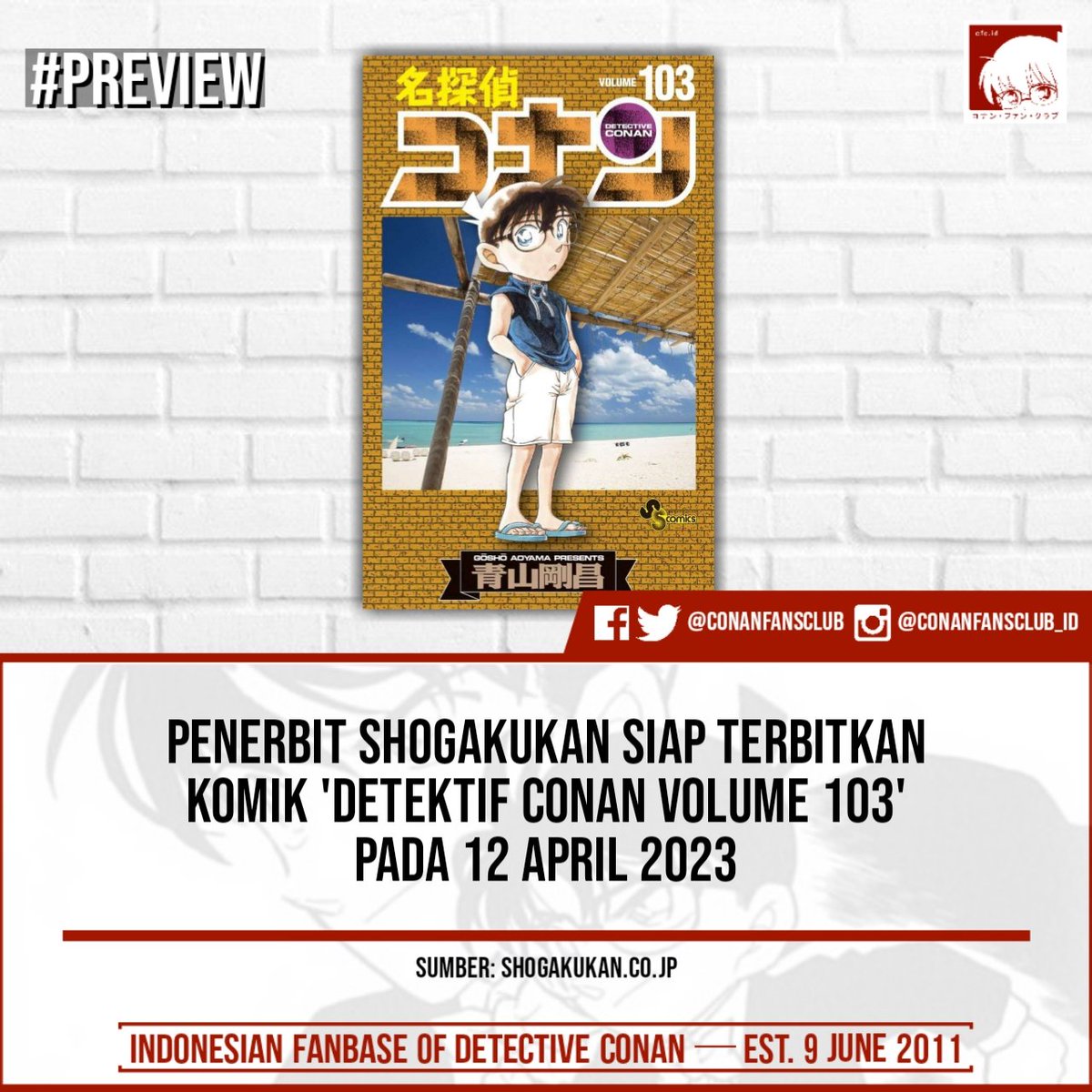 WatchmenID 🎬 on Twitter: "RT @conanfansclub: #Preview | Shogakukan resmi merilis tanggal terbit ...
