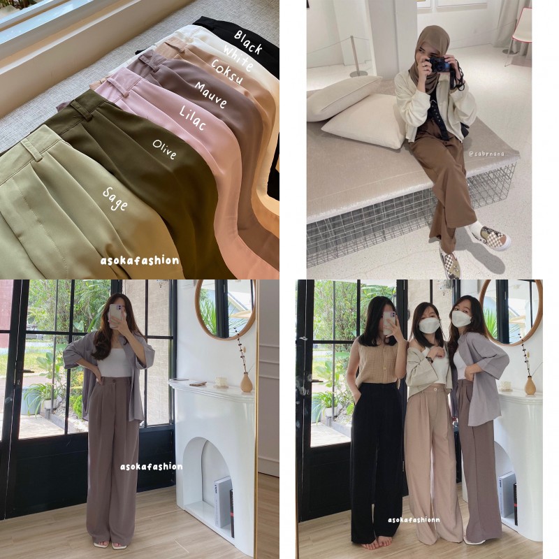 Racun Produk Selebgram 🦋 on Twitter: "Meira Pants 998 (PART 1) Loose Pants Kancing - Celana ...