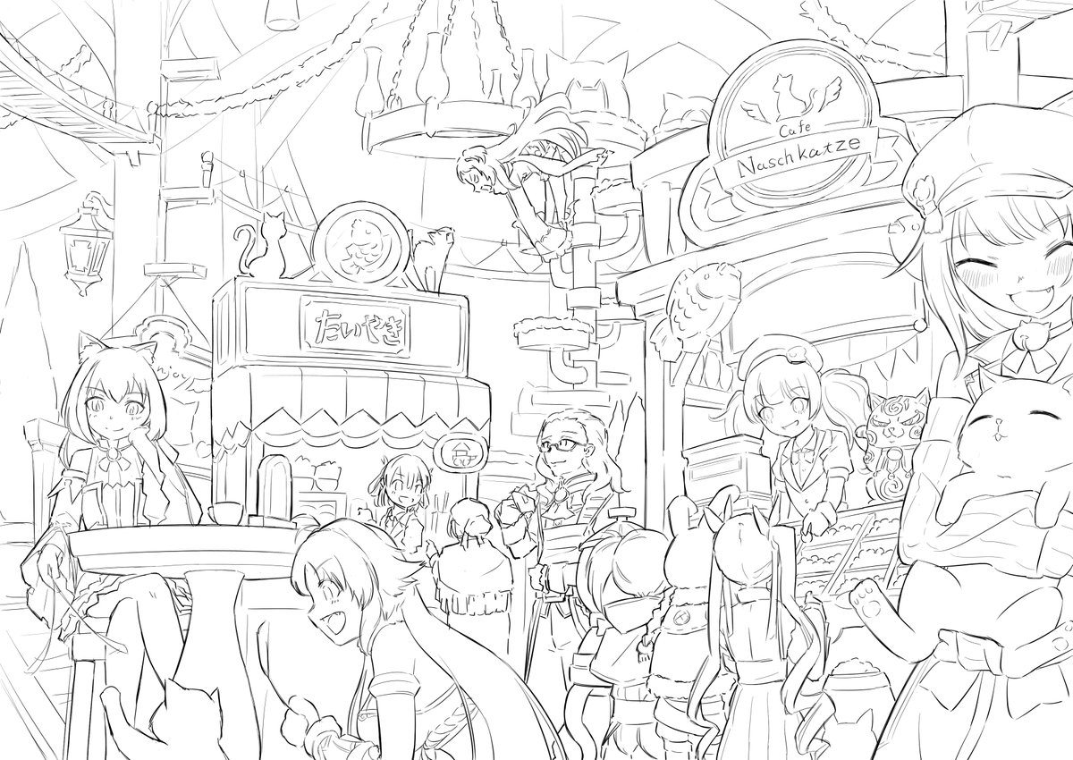 「描く時期間違えた気がするwip 」うめこぶちゃ＠C103土曜東ラ22aの漫画