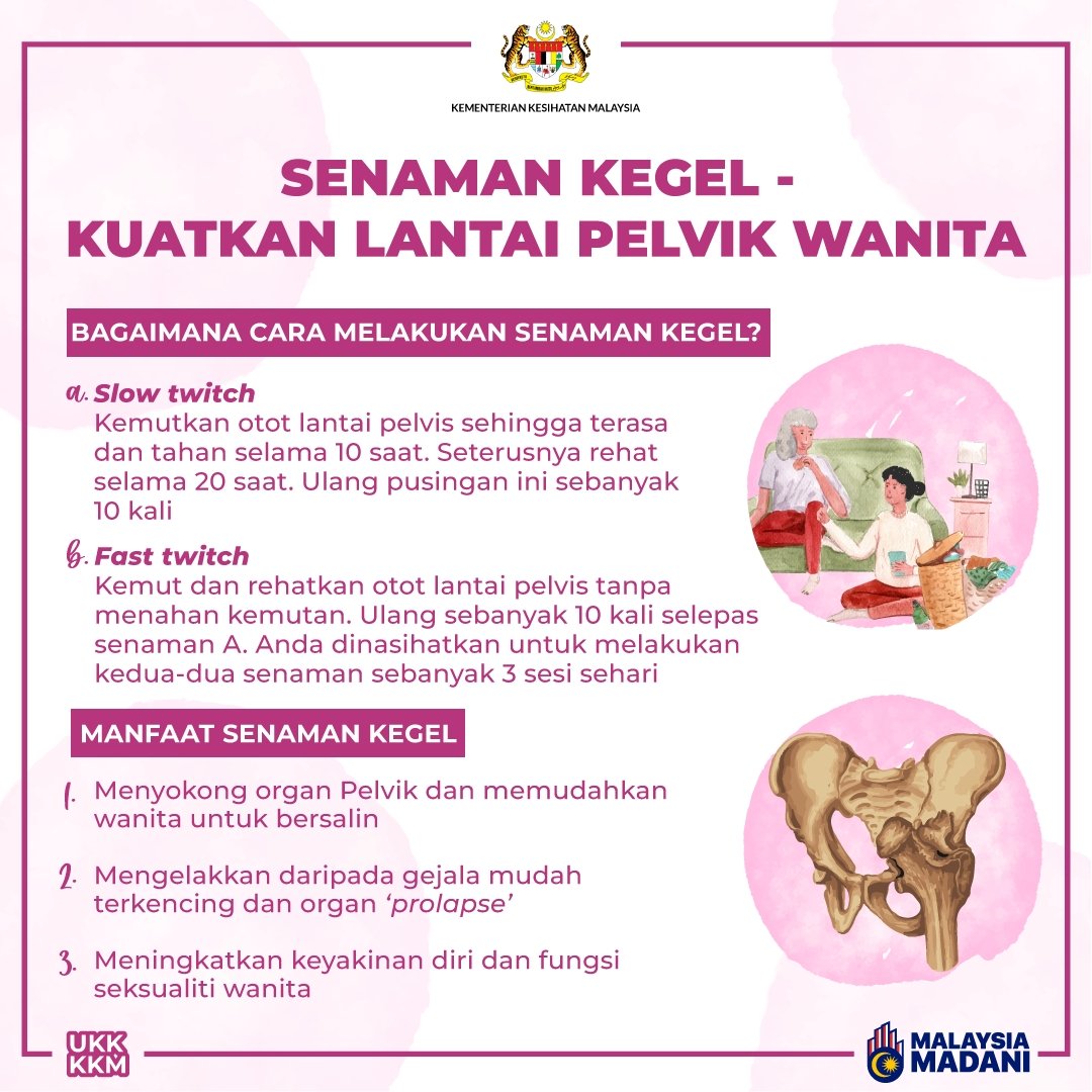 Bernama On Twitter Rt Kkmputrajaya đŸ‘¸senaman Kegel Ialah Senaman