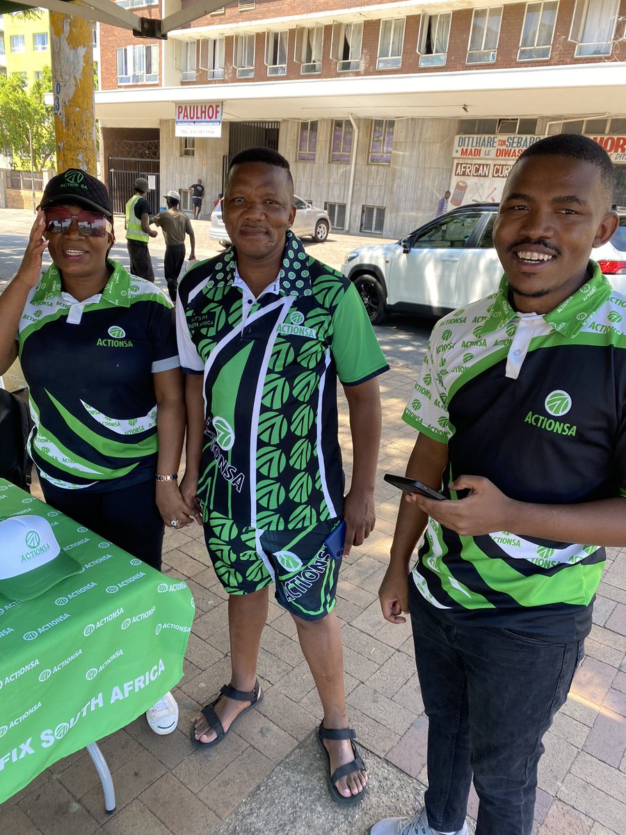 Funzi Ngobeni on Twitter: "RT @henriettefroh: ActionSA ground forces campaigning in Ward 58 CBD ...
