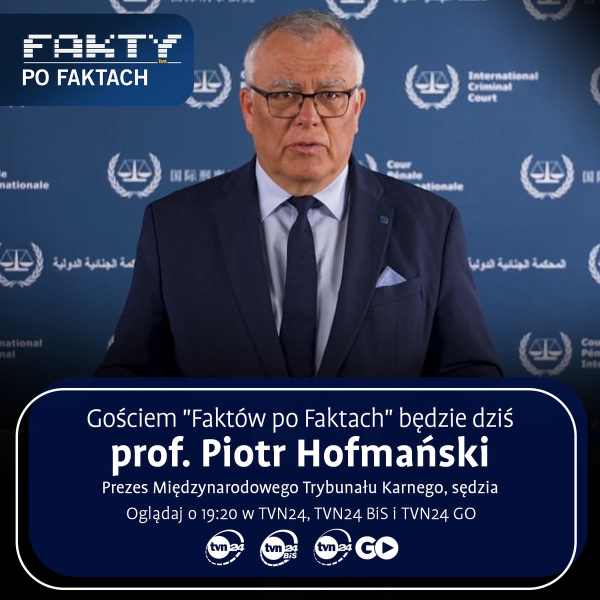 Fakty TVN on Twitter: "RT @tvn24: Prezes Międzynarodowego Trybunału Karnego w Hadze profesor ...