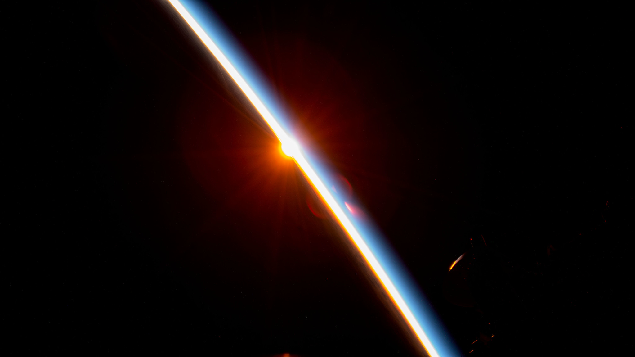 International Space Station Sunset