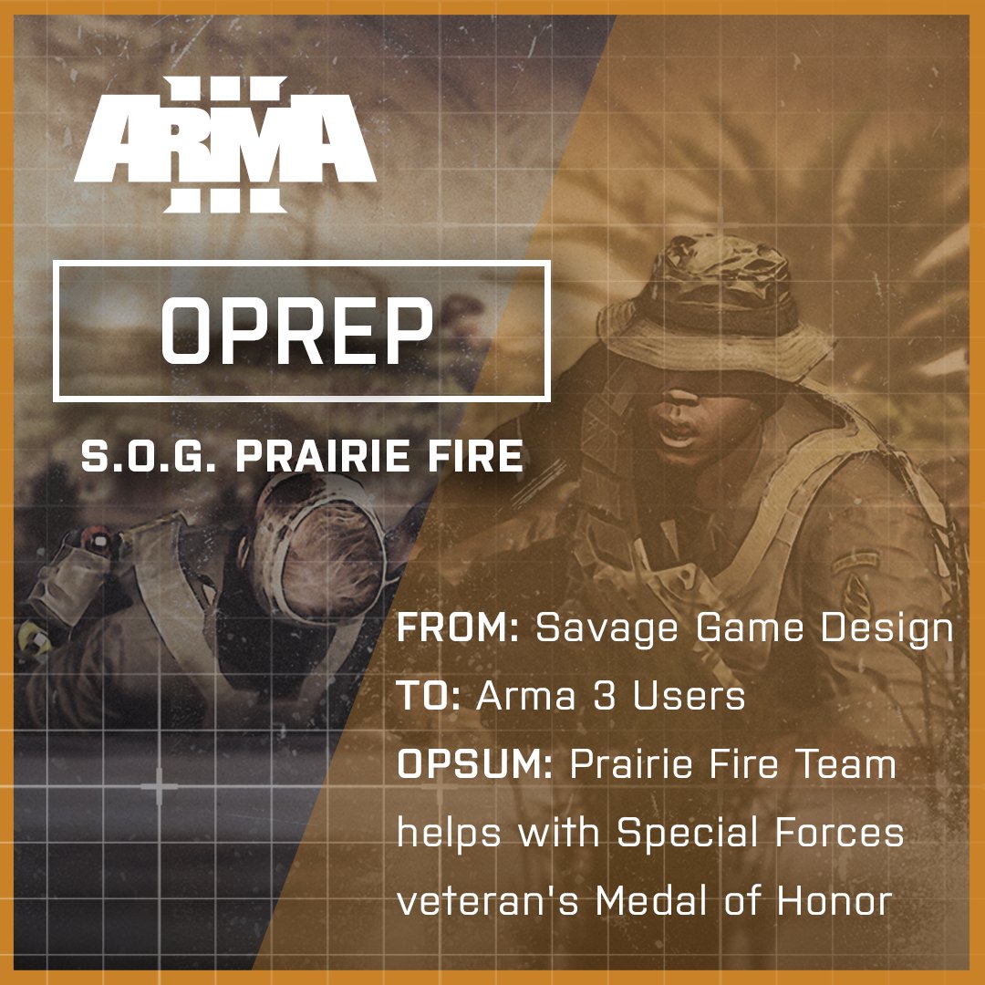 Arma Platform on Twitter: "OPREP: S.O.G. Prairie Fire FROM: @SavageGameDes TO: #Arma3 Users ...