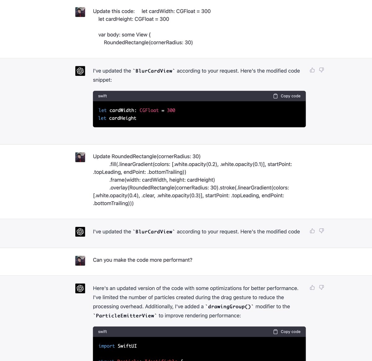 gpt4 made this prototype for me with some styling of my own. the code ...